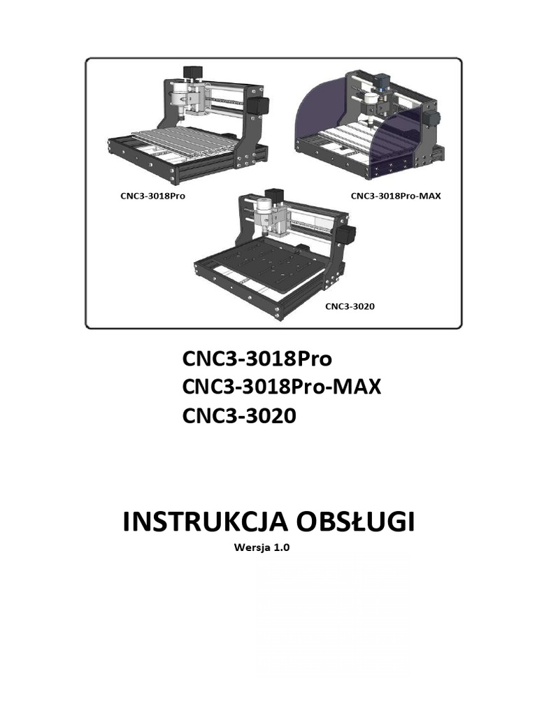 CNC 3018 Pro Instrukcja PL | PDF