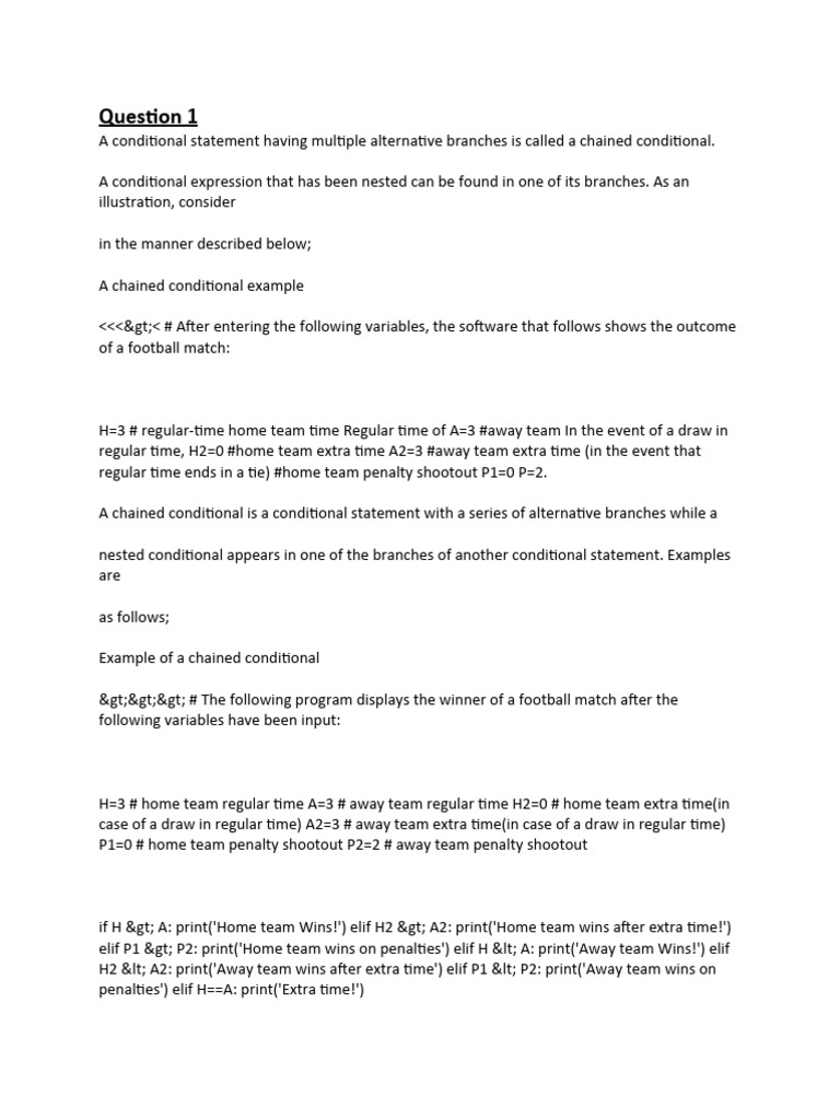 A conditional statement having multiple alternative branches is called ...