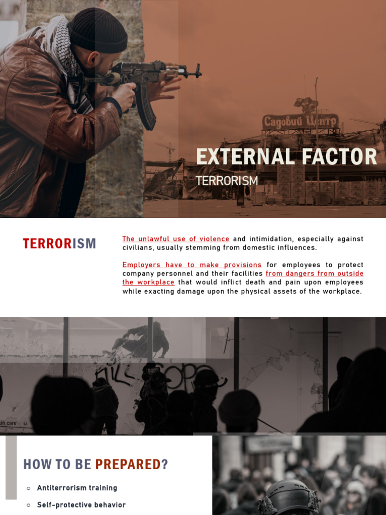 Chapter 23 External Forces Terrorism | PDF | Biological Warfare | Chemical Warfare