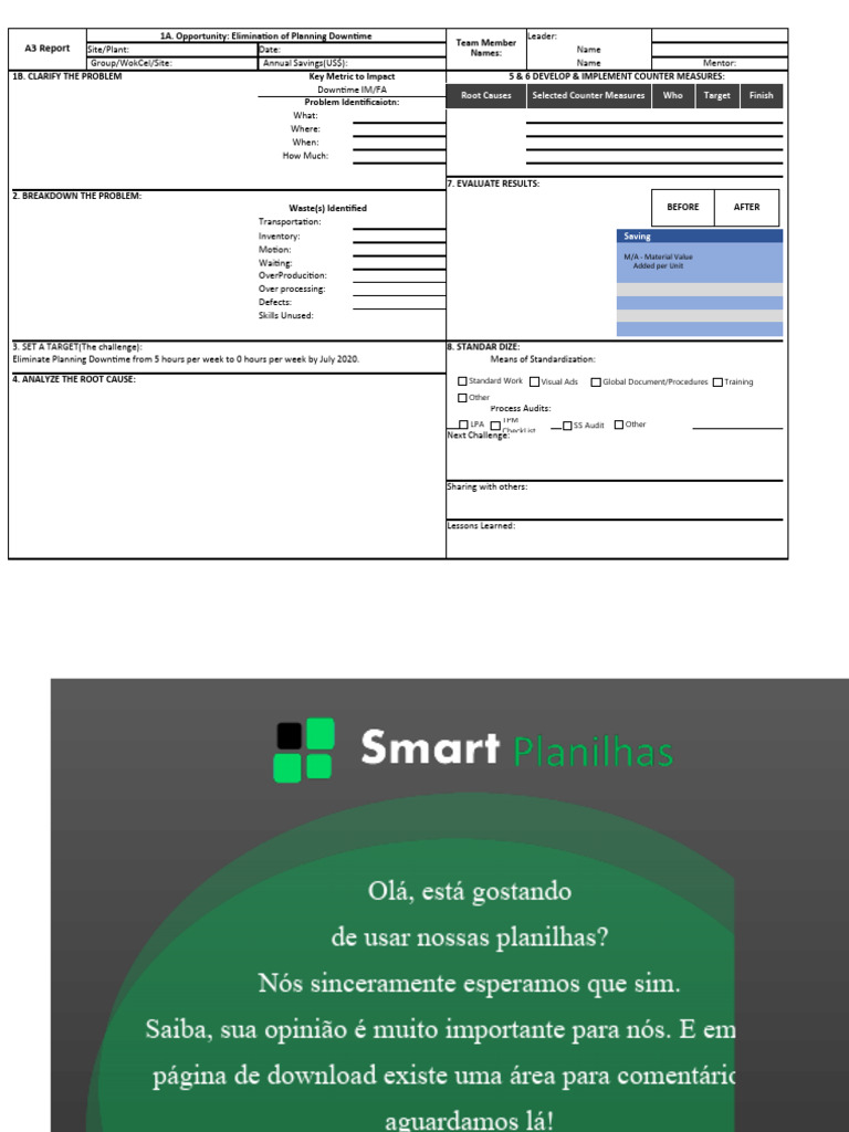 A3 Problem Solve Excel | PDF