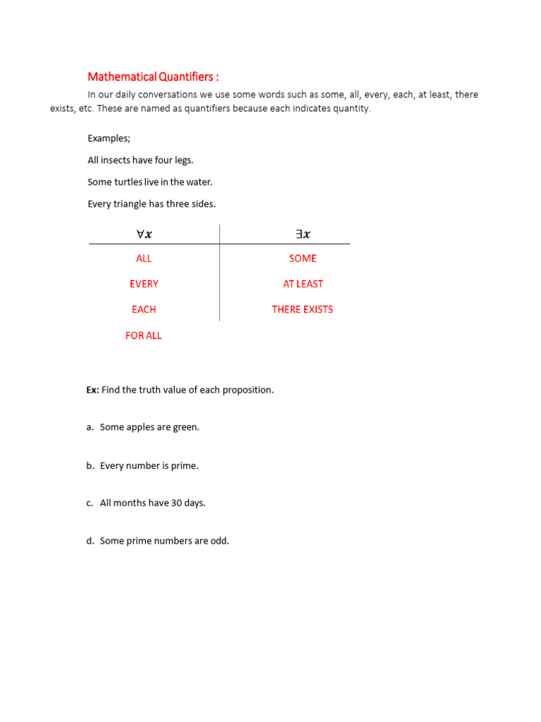 Week 3 Logic Mathematical Quantifiers | PDF | Mathematical Proof | Theorem Week 3 Logic Mathematical Quantifiers | PDF | Mathematical Proof | Theorem