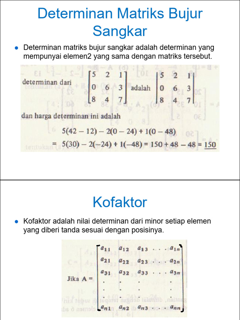 Matriks 2 | PDF | Metode & Bahan Ajar | Komputer