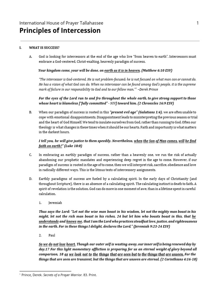 Principlesof Intercession | PDF