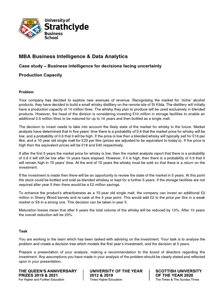 Case Study - Decisions With Uncertainty | PDF