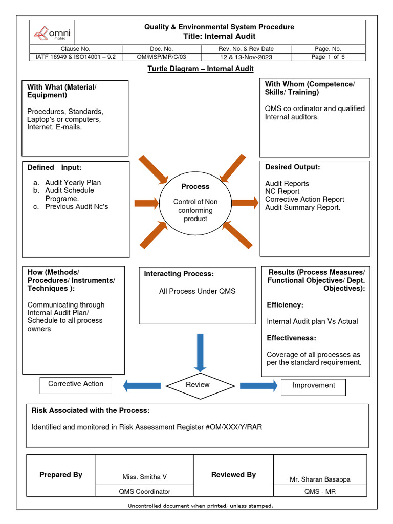 MSP_MR_03 Internal Audit | PDF | Internal Audit | Audit