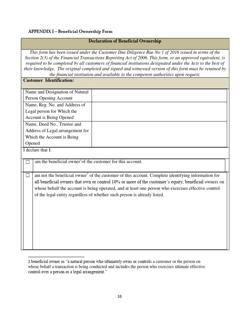 Declaration of Beneficial Ownership | Download Free PDF | Common Law ...