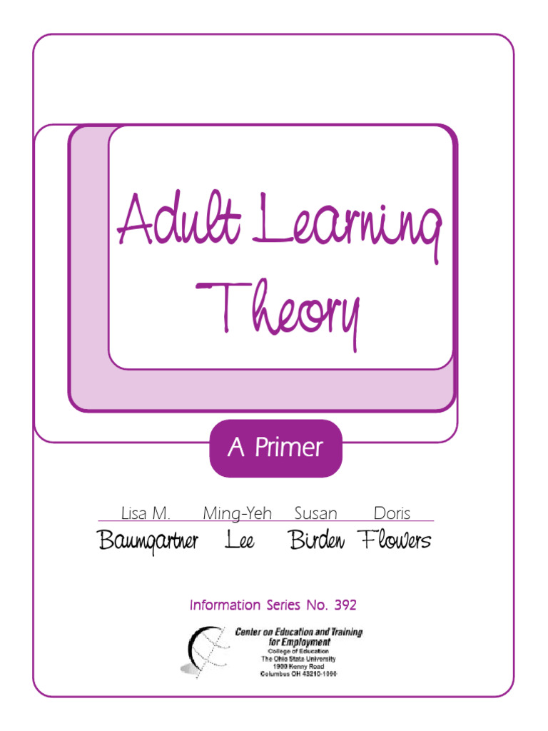Adult Learning Theory: Baumgartner Lee Birden Flowers | PDF
