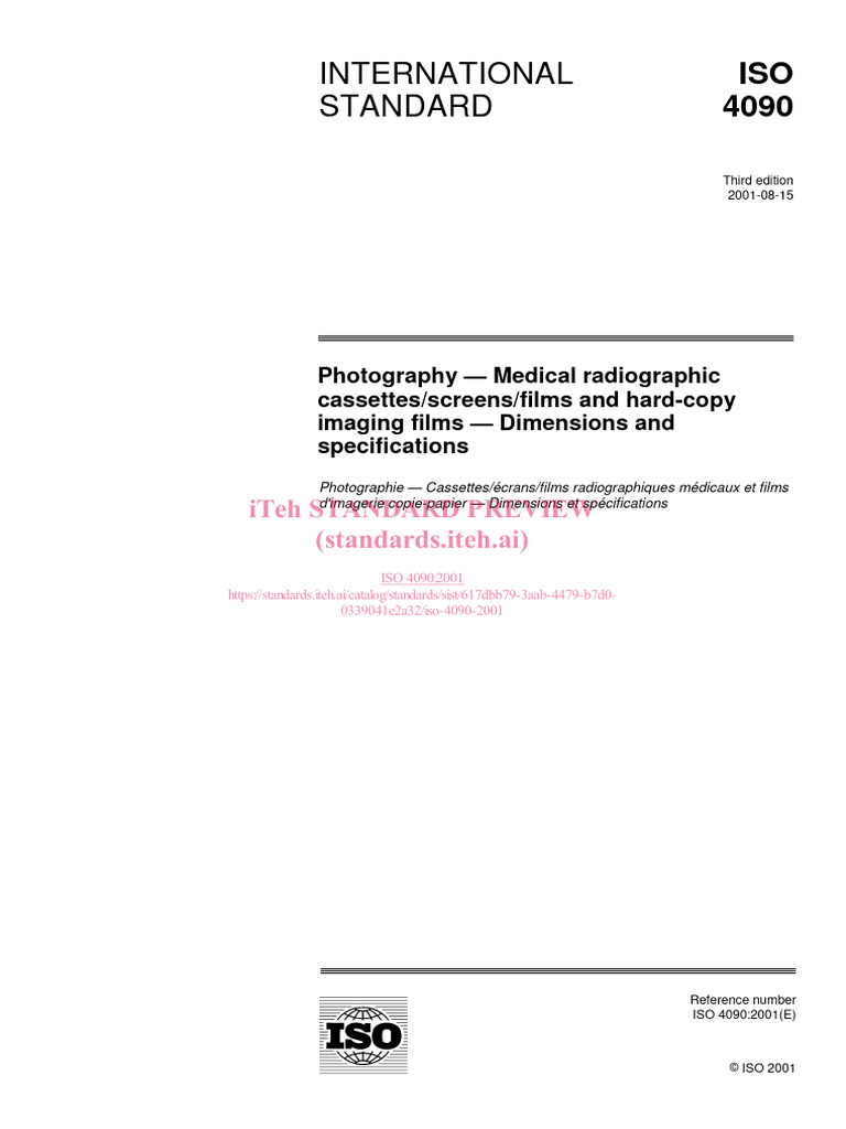 Iso 4090 2001 | PDF | International Organization For Standardization | Engineering Tolerance