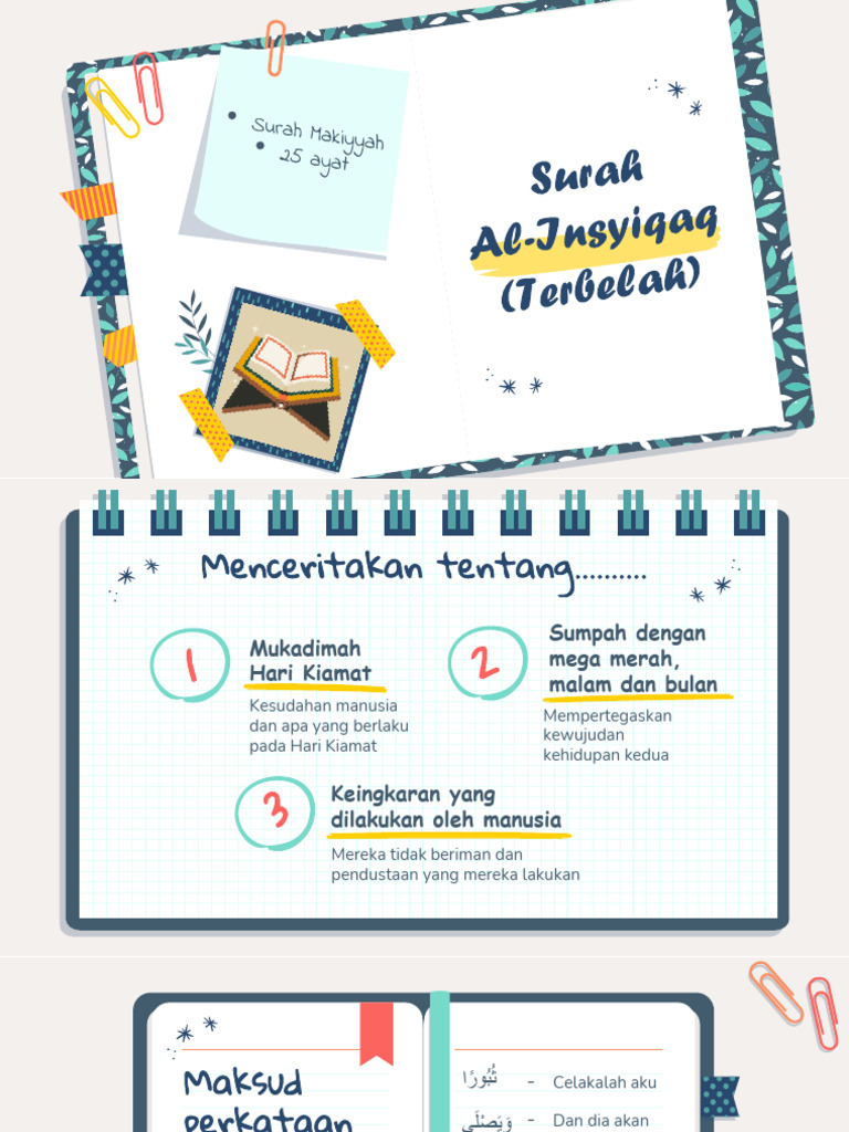 Tafsir Surah Al-Insyiqaq | PDF