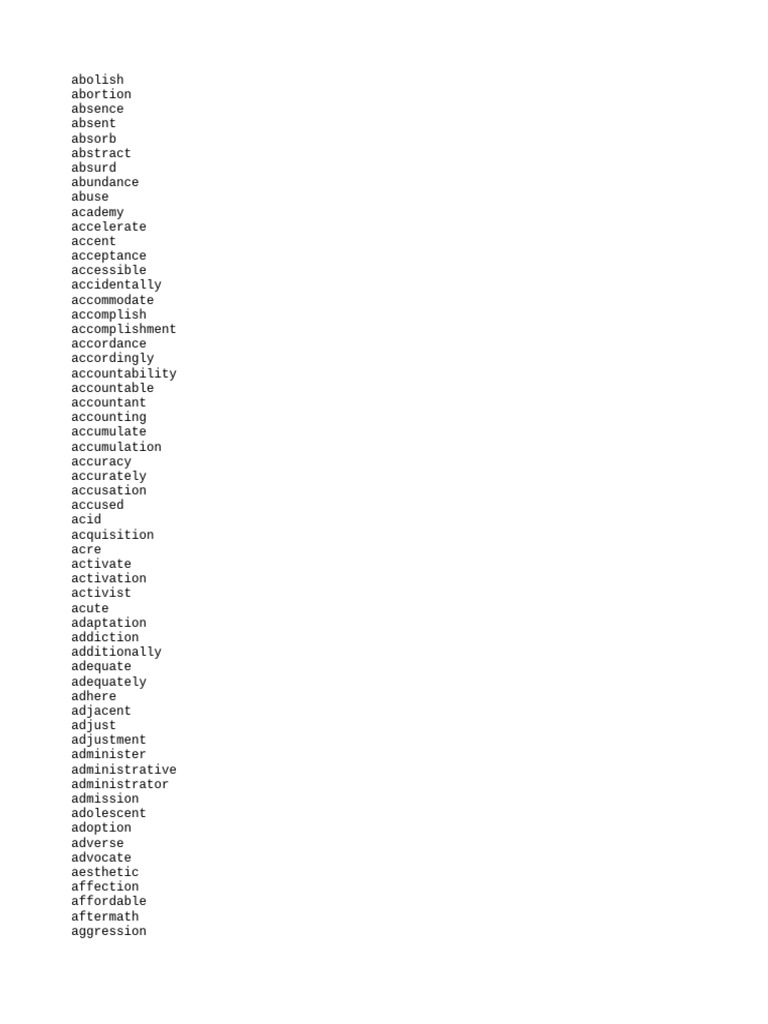 1990 Oxford Vocabulary | PDF