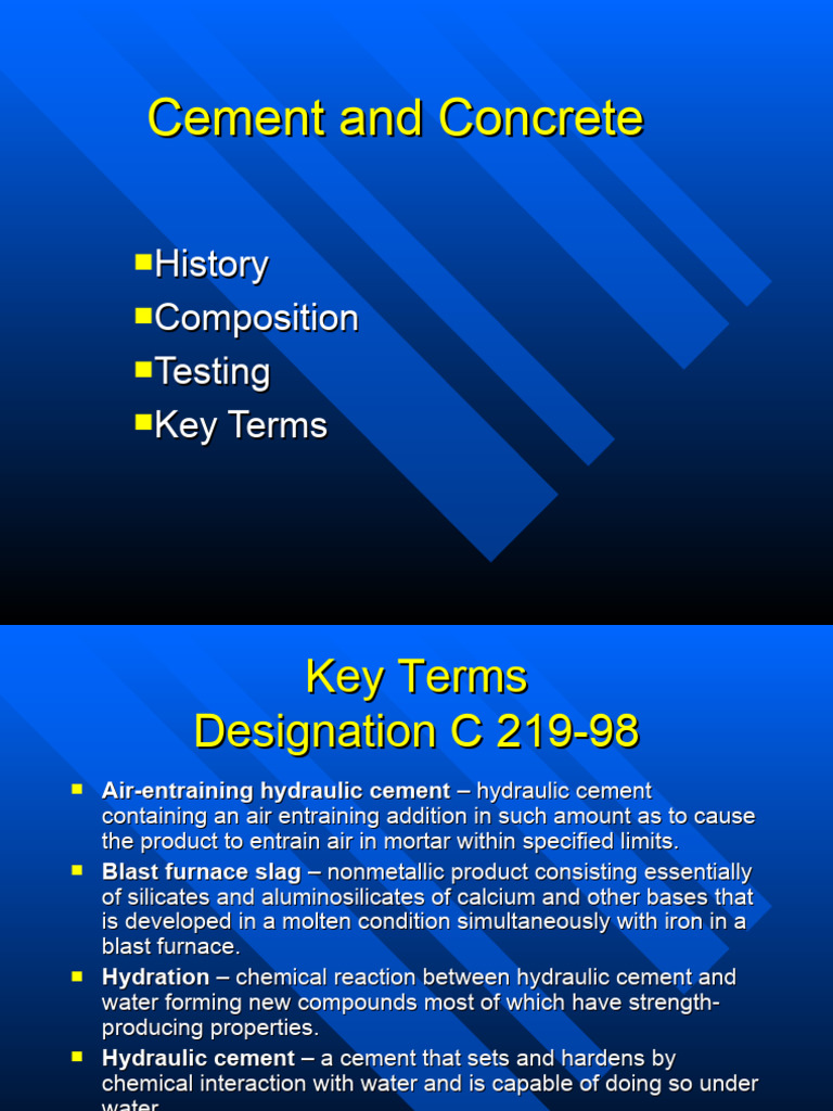 Documents.pub Cement and Concrete History History Composition ...