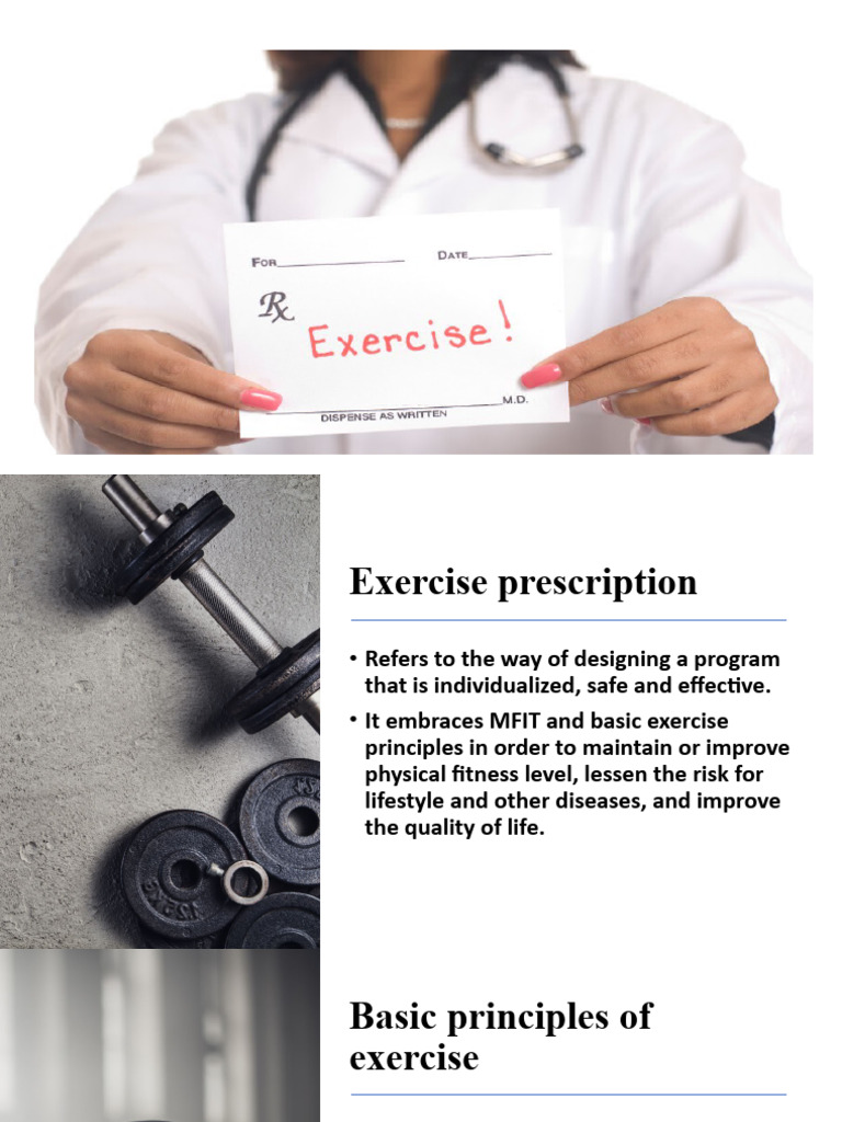 Exercise Prescription | PDF | Physical Fitness | Management Of Obesity