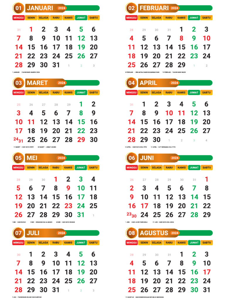 Kalender 2024 Polos | PDF
