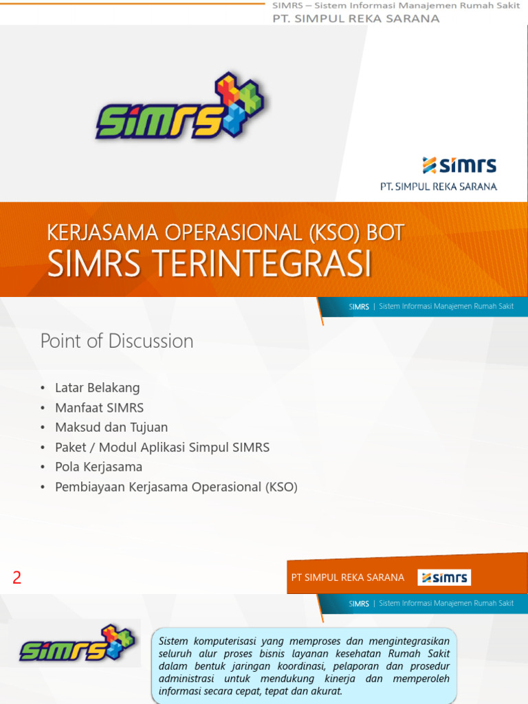 Presentasi KSO SIMRS 2023 | PDF