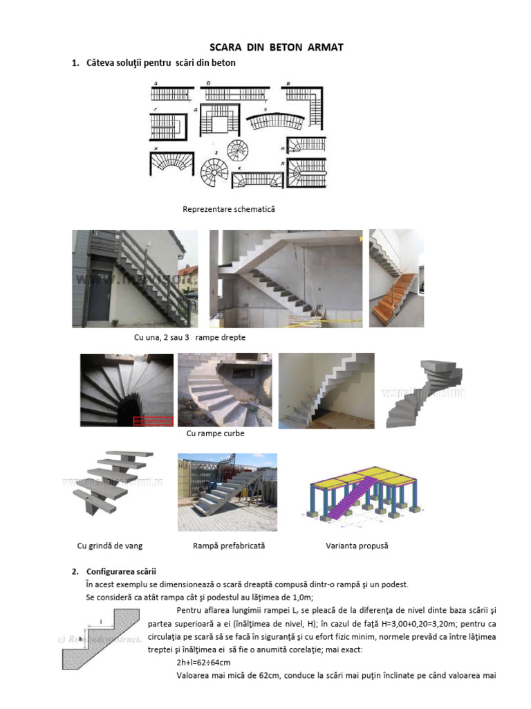 P17-Dimensionare Si Armare Scara | PDF