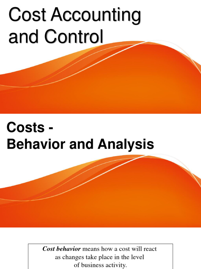 03 Cost Behavior Analysis And Use Pdf Least Squares Regression Analysis