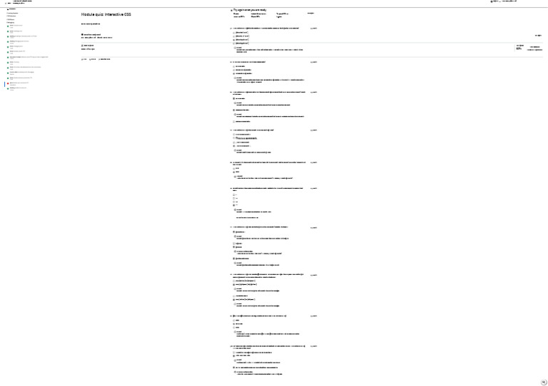 Module quiz_ Interactive CSS _ Coursera | PDF | Software Development | Computing
