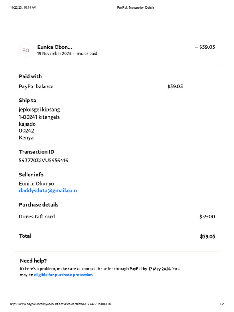 Paypal Transaction Details Pdf 