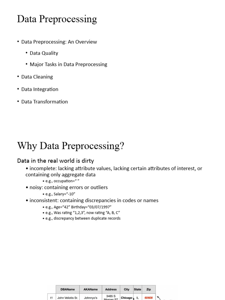 Data Preprocessing | PDF