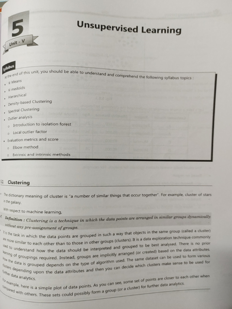 Unsupe - Rvised Learning: Able T Understand and Prehend | PDF | Cluster ...