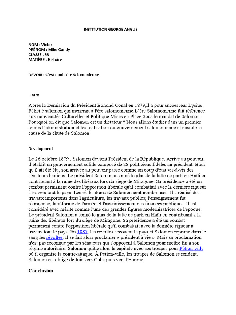 Devoir Histoire | PDF