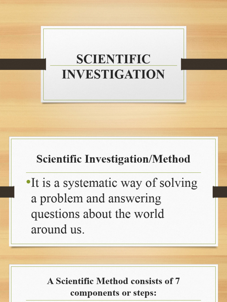 Grade 7 Scientific Investigation | PDF