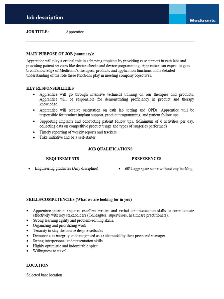 JD - Apprentice - CRDN - CV - Case Support Role | PDF