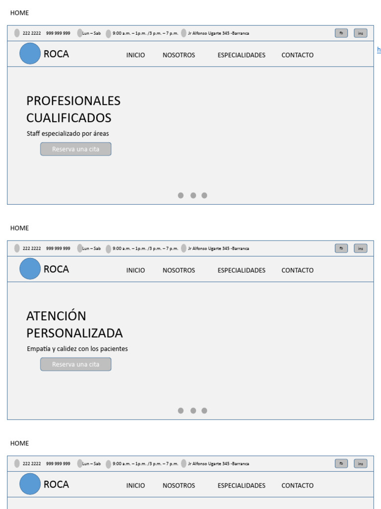1 Esquema Web Clinica Roca | PDF