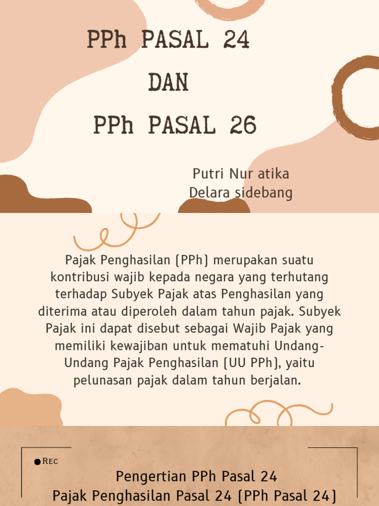 PPh Pasal 24 dan 26: Panduan Lengkap | PDF