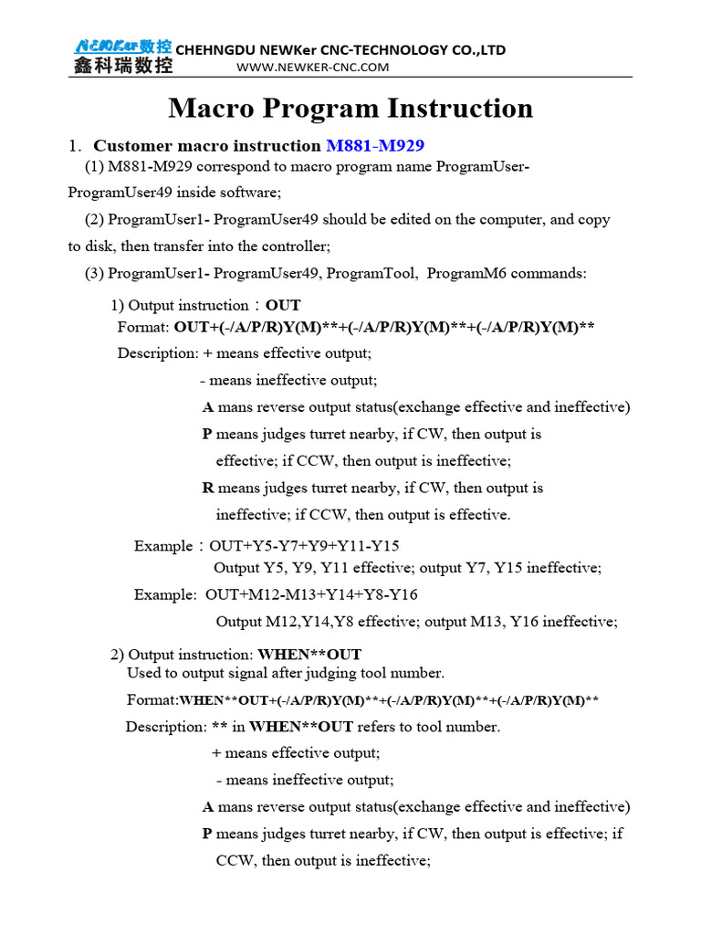 MACRO Newker | PDF | Boolean Data Type | Parameter (Computer Programming)