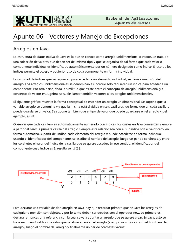 Apunte 06 | PDF | Java (lenguaje de programación) | Ingeniería de software