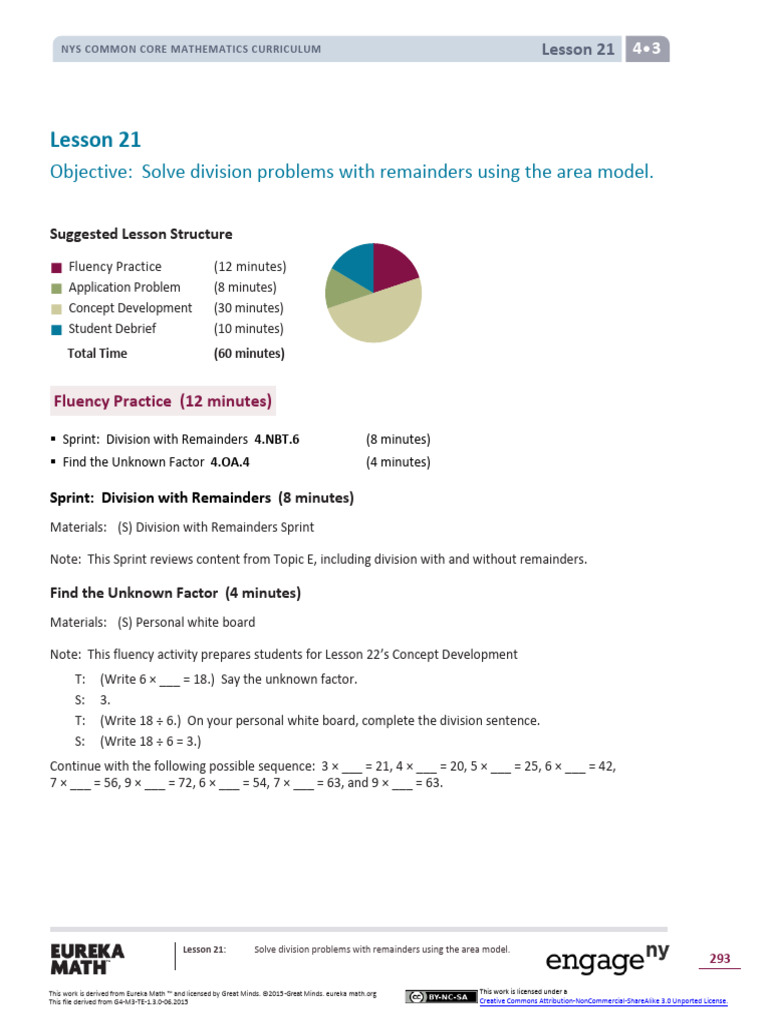 Math g4 m3 Topic e Lesson 21 | PDF