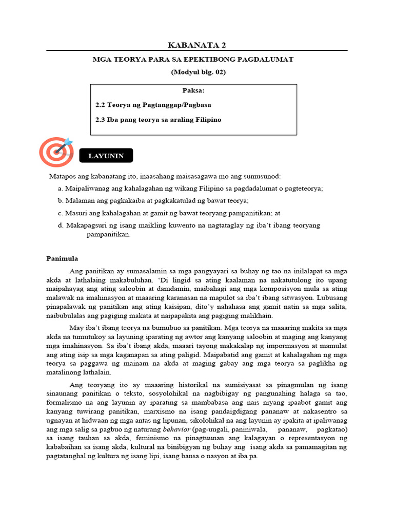 Kabanata 2 Modyul 2 | PDF