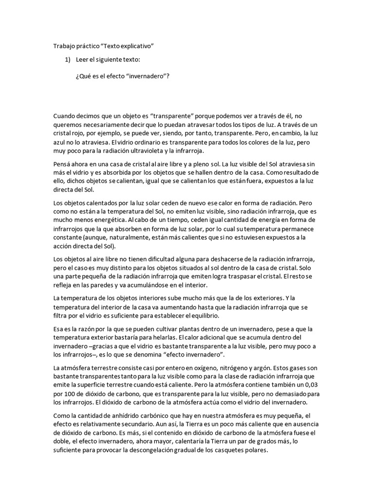 Trabajo Práctico Texto Explicativo | PDF