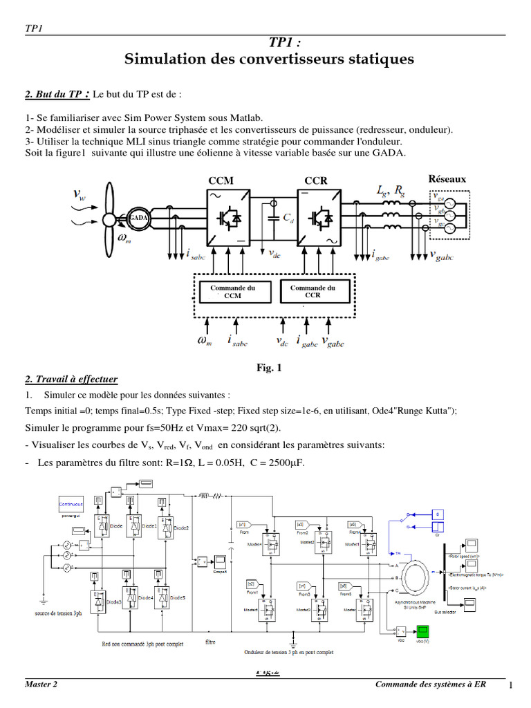 Simulation Des Convertisseurs Statiques: 2. But Du TP | PDF