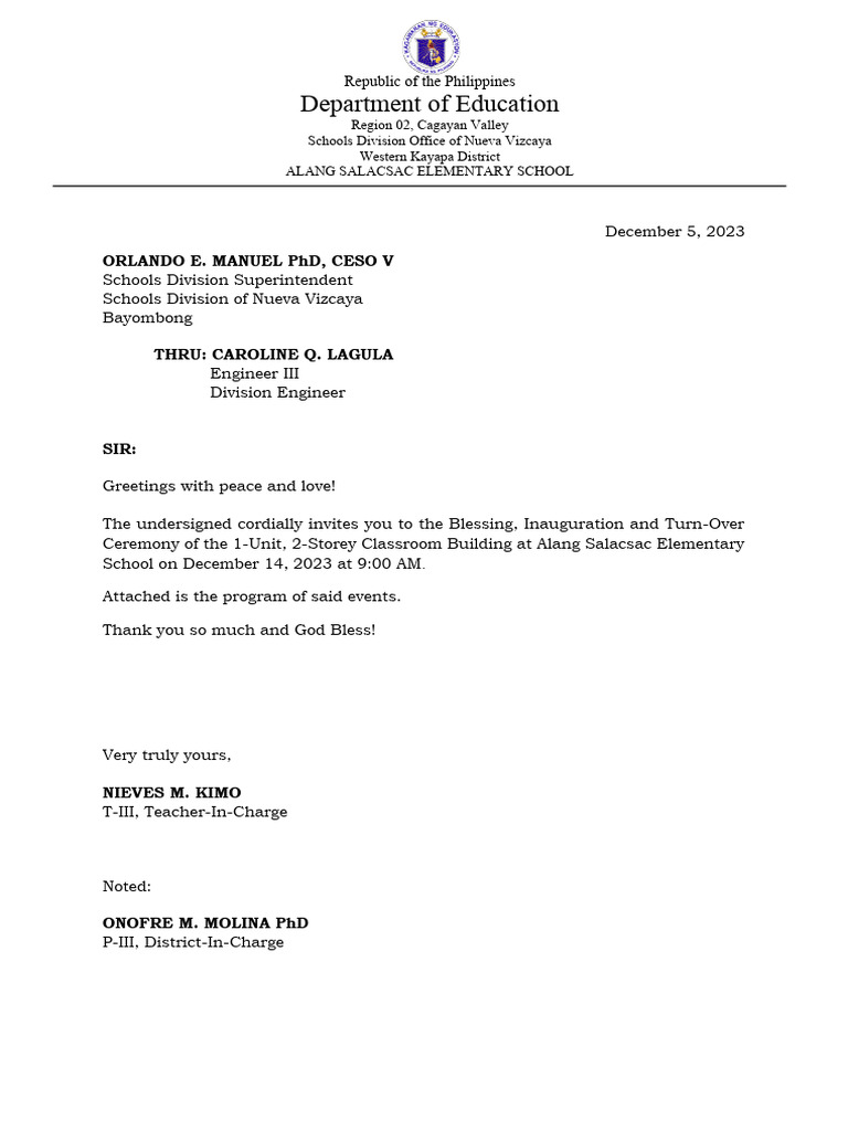 Invitation | PDF | Philippines | Government