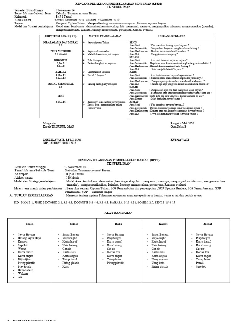 RPPM Dan RPPH Contoh Steam Dan Loose Part | PDF