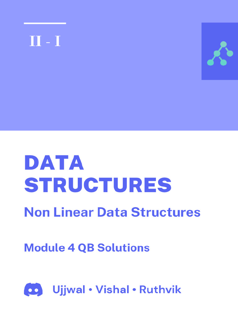 Data Structures Module 4 QB Complete Solutions | PDF | Computer Programming | Applied Mathematics