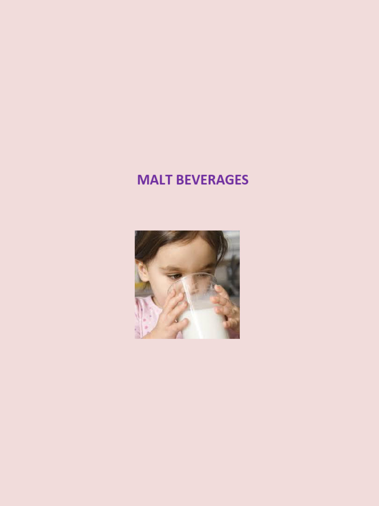 Malt_Beverages | PDF | Malt | Drink
