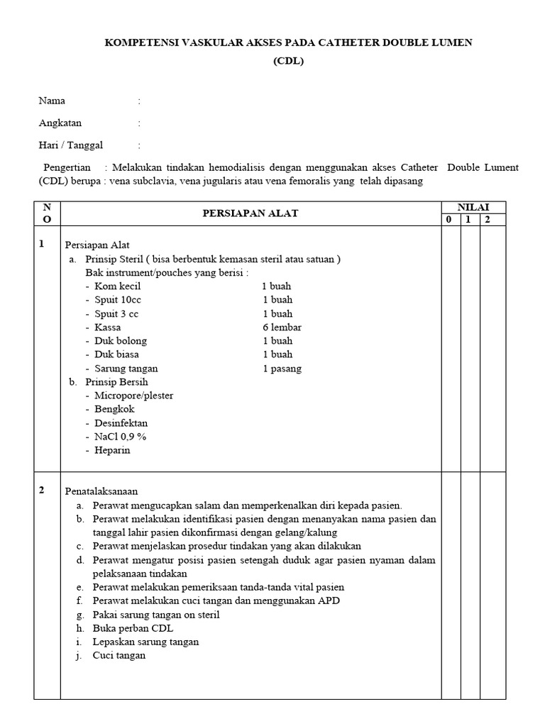 Sop Mengawali HD CDL | PDF
