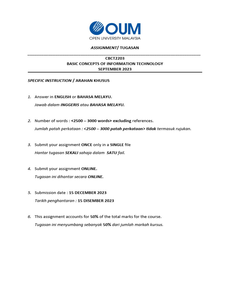 Cbct2203-Basic Concepts of Information Technology | PDF | Human ...
