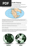 Continental Drift Theory | PDF | Science & Mathematics
