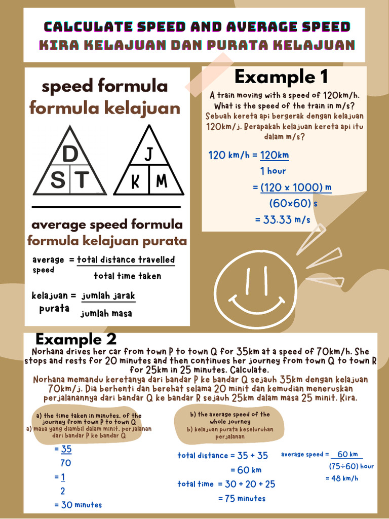 Calculate Speed and Average Speed | PDF