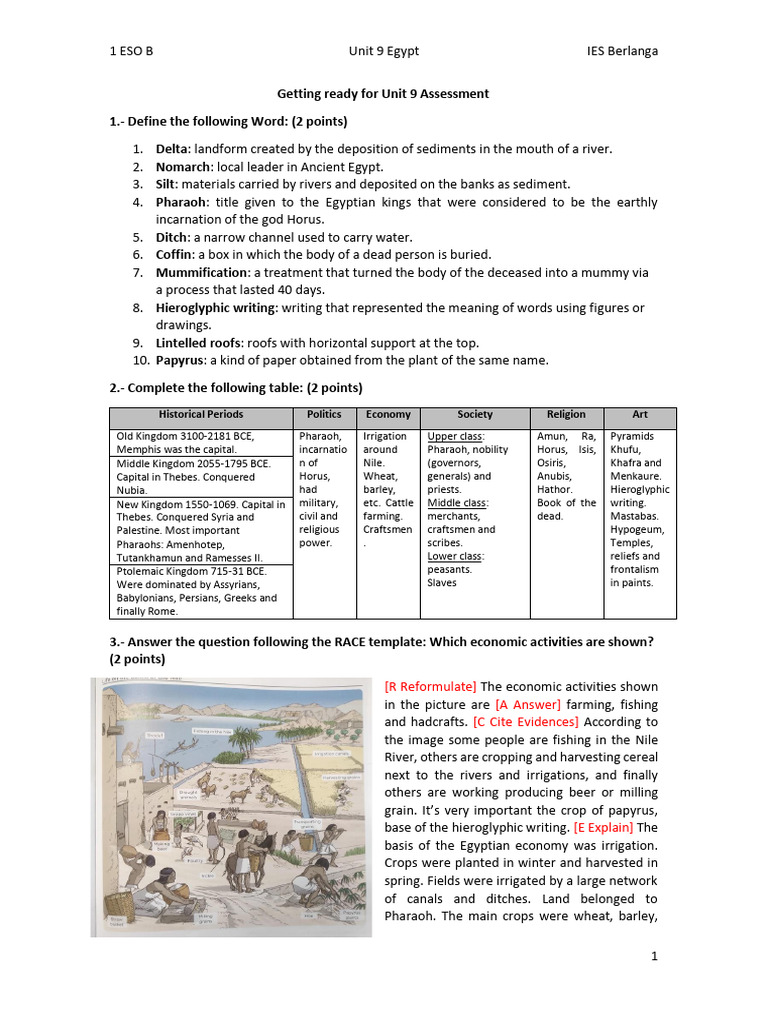 Unit 9 Study Document | PDF
