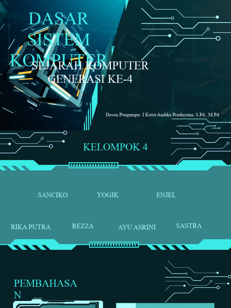 Kelompok 4 Komputer Generasi Ke-4 (DSK) | PDF | Komputer