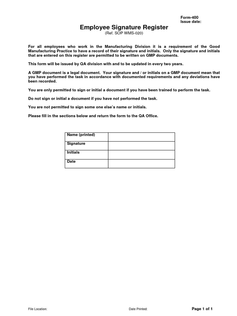 Form-400-Employee-Signature-Register | PDF