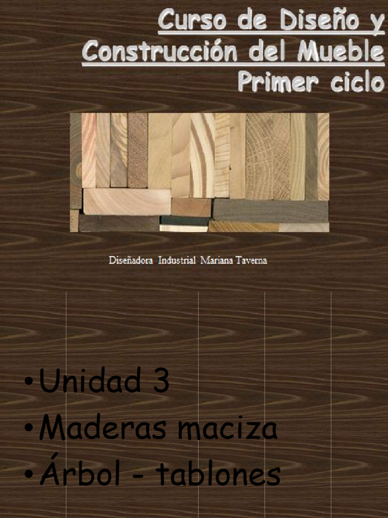 U 3 Madera Maciza, Arbol, Tablones | PDF | Tallo de la planta | Madera