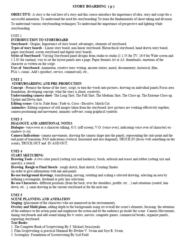 Story Boarding 1 | PDF