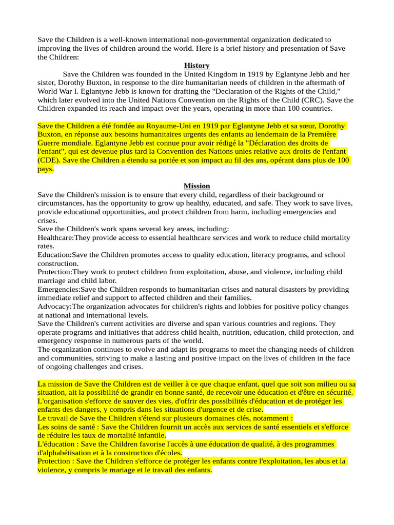 Save The Children | PDF