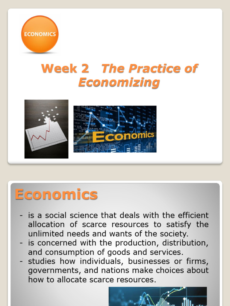 Week 2 the Practice of Economizing | PDF